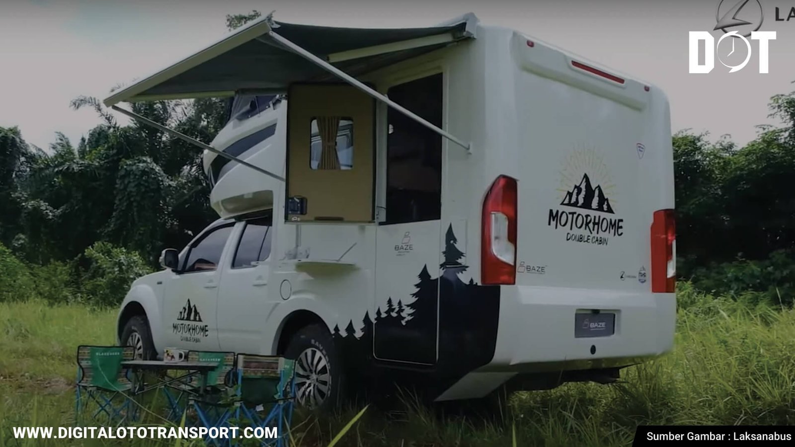 Laksana dan Baze Kolaborasi Hadirkan Motorhome Double Cabin
