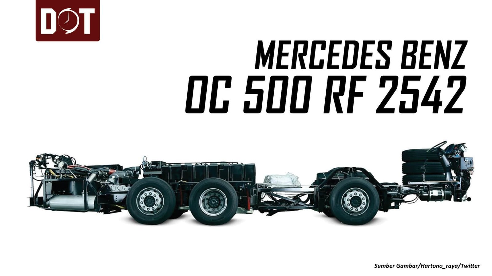 Mengenal Sasis Bus Mercedes Benz OC 500 RF 2542